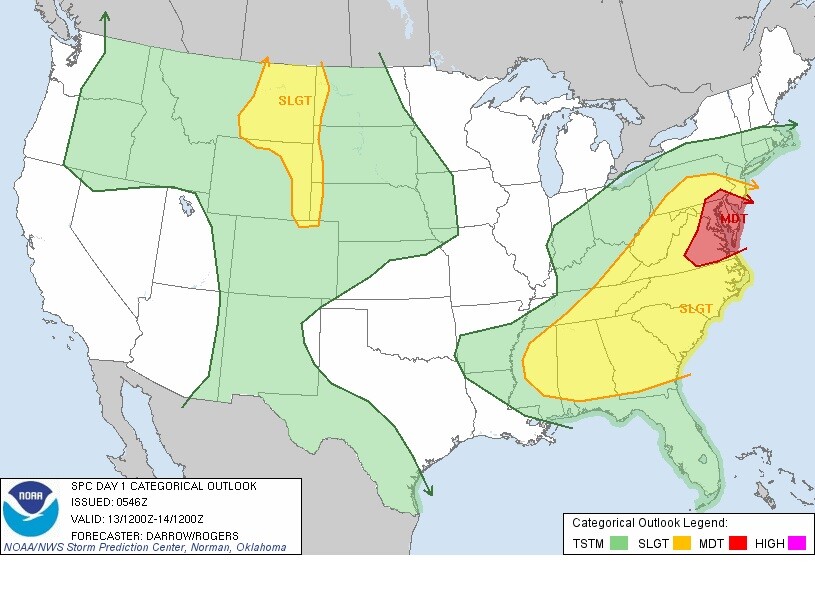 SPC Outlook 13th June - Member's Gallery - Netweather Community Weather ...