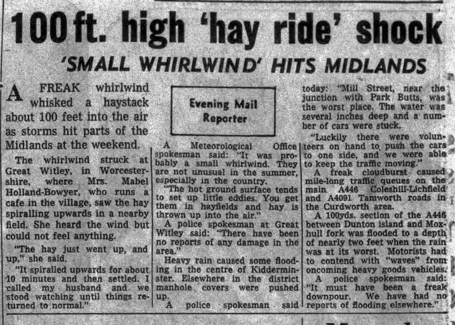 July 1971: a respectable summer month - Historic Weather - Netweather ...