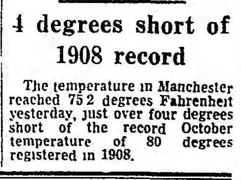 Early October 1965 warm spell - Historic Weather - Netweather Community ...
