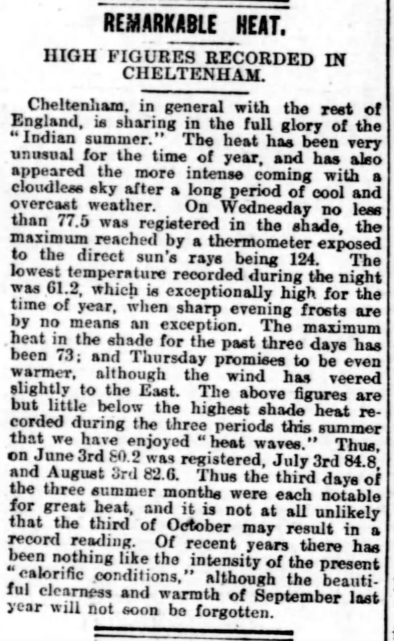 Costa de Whitby?! Heatwave of late Sept/early Oct 1908 - Historic ...