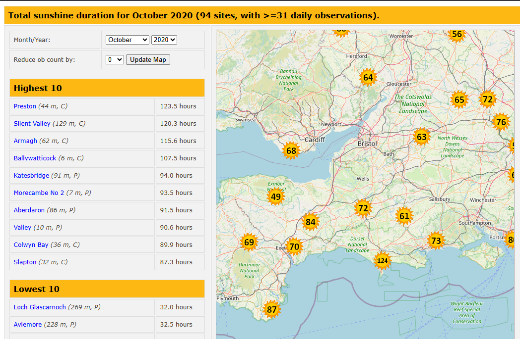 What's the UK record for the most hours of sunshine ever recorded in a ...